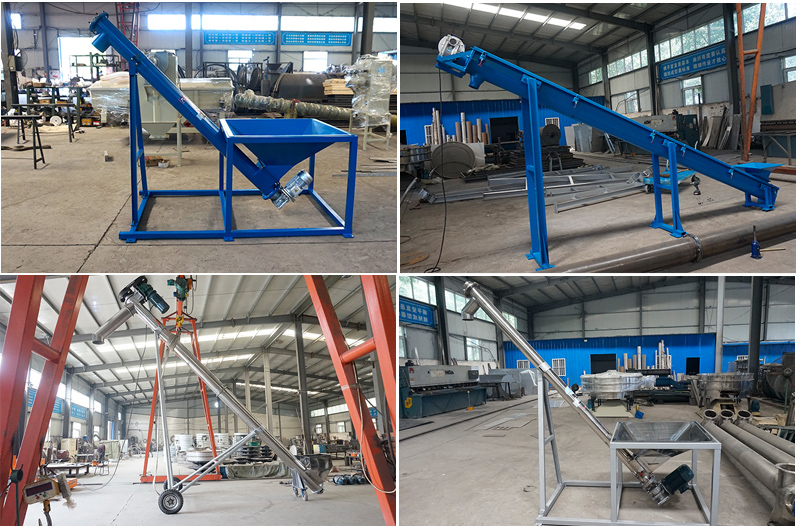 Mobile Inclined Screw Conveyor-DAHAN Vibration Machinery