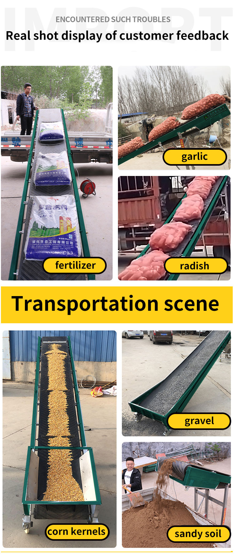 Sand and Gravel Belt Conveyor-DAHAN Vibration Machinery